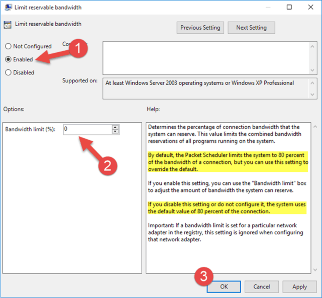 An Easy Way to Improve Internet Speed in Windows 10